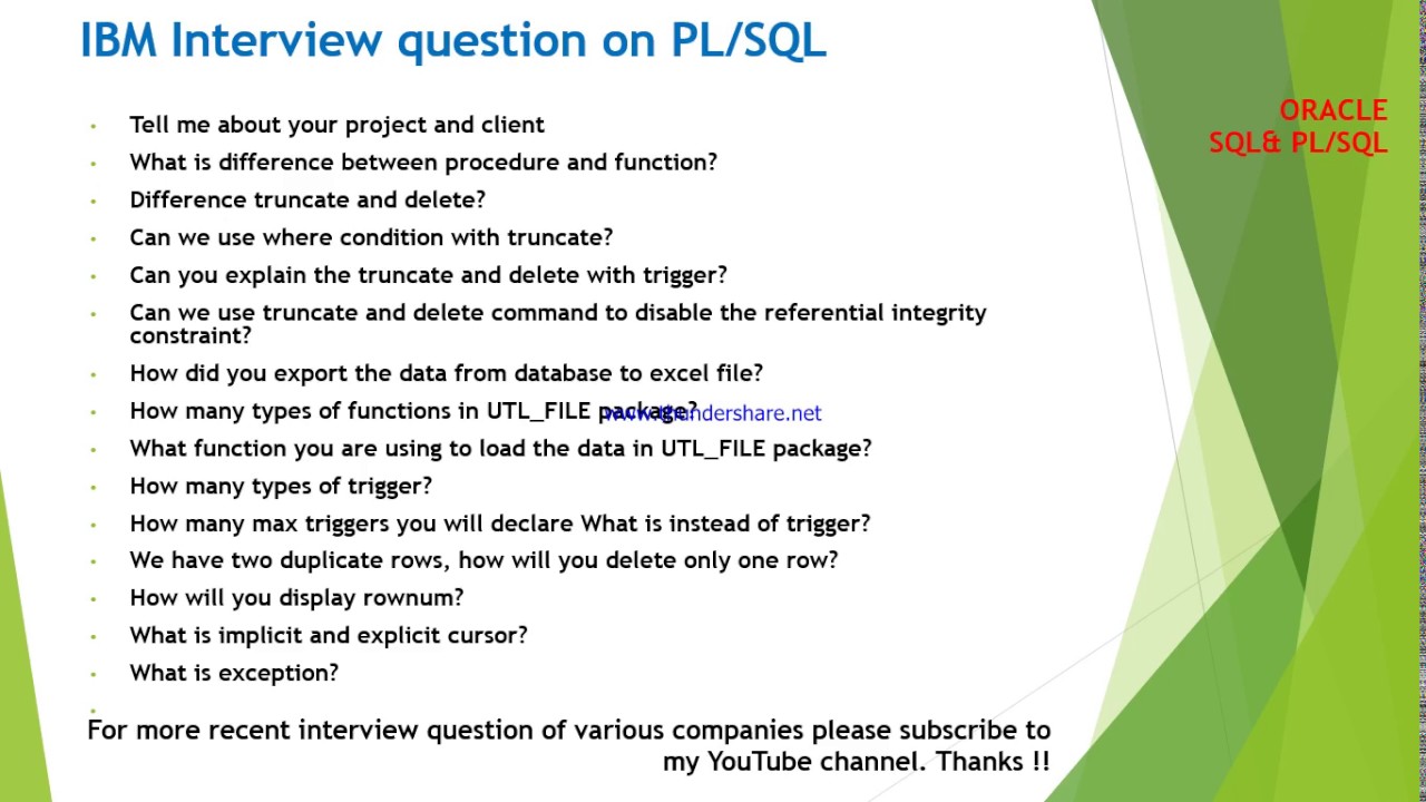 IBM Interview Questions - support your career