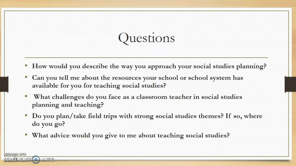 25 Social Studies Teacher Interview Questions (+ Answers) - support ...
