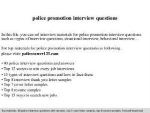 9 types of questions to expect in your law enforcement promotional ...