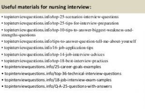 Top 25 Nursing Interview Questions and Answer Examples - support your ...