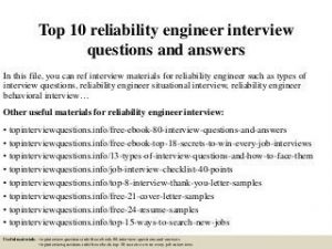 7 Interview Questions About Reliability (With Examples and Tips ...
